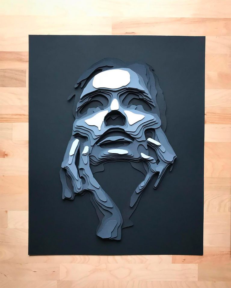 Layered Paper Portraits by Shelley Castillo Garcia | Daily design ...