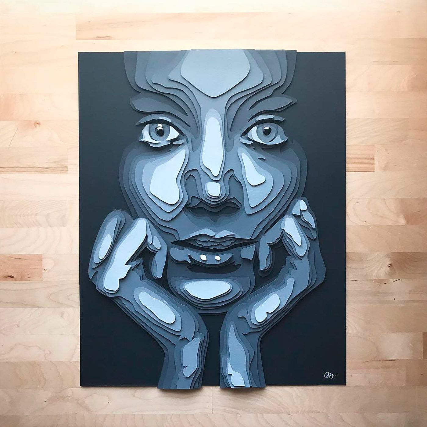 Layered Paper Portraits By Shelley Castillo Garcia Daily Design 
