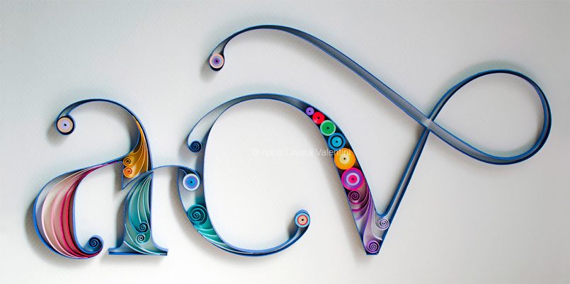 Creative Paper Lettering Artworks by Anna Chiara Valentini | Daily ...