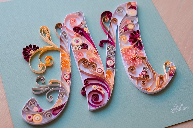 Creative Paper Lettering Artworks by Anna Chiara Valentini | Daily ...