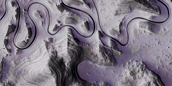 Meandering River: Digital Art Installation by Onformative | Daily ...