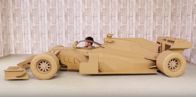 Incredible Cardboard Formula 1 Car by The Q | Daily design inspiration ...