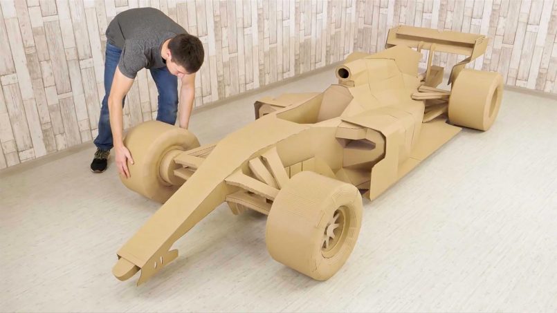 Incredible Cardboard Formula 1 Car by The Q | Daily design inspiration ...