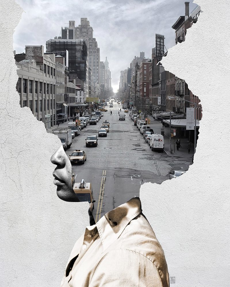 Where is my mind: Collage Artworks by Aidan Sartin Conte | Daily design ...