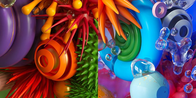 Frames: Dynamic 3D Compositions by Omar Aqil | Daily design inspiration ...