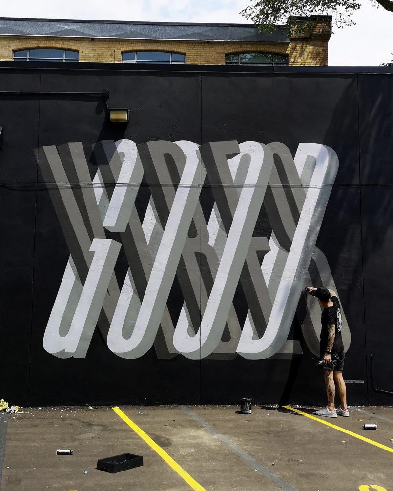 Large-Scale Typographic Artworks by Ben Johnston | Daily design ...