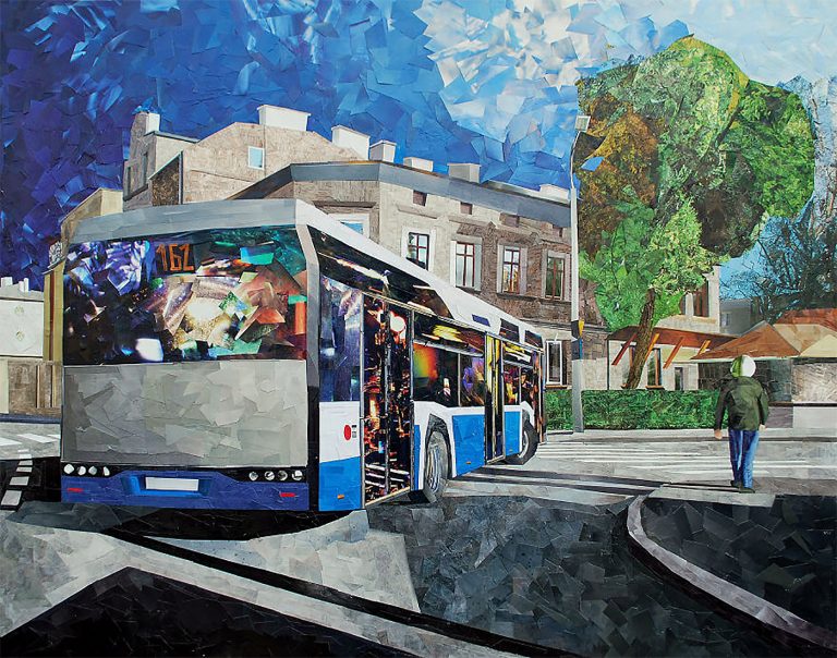 Paper Cityscapes: Collage Paintings by Albin Talik | Daily design ...