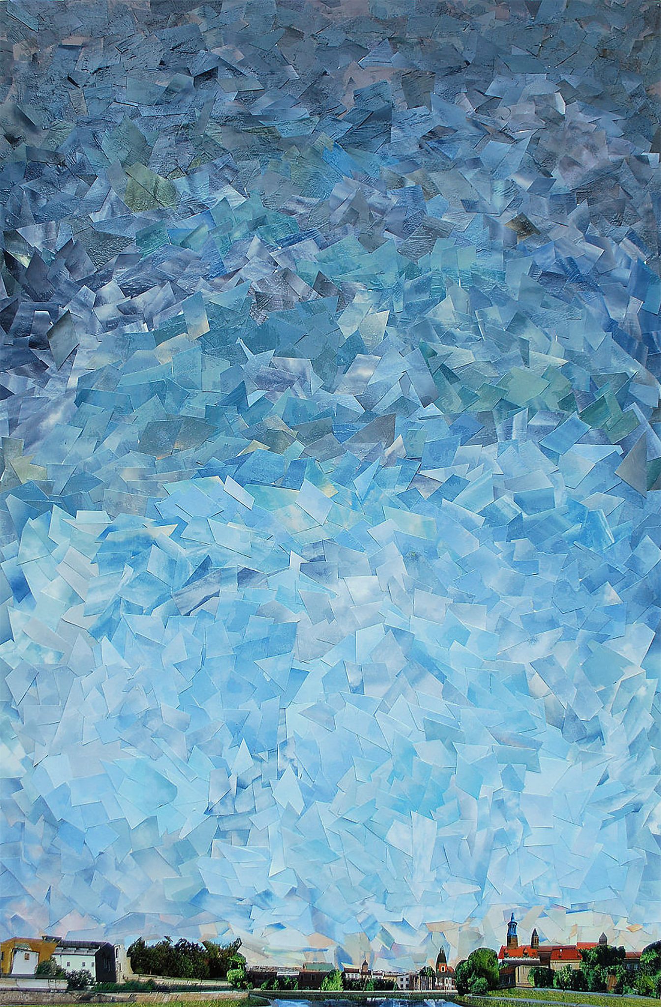 Paper Cityscapes: Collage Paintings by Albin Talik | Daily design ...