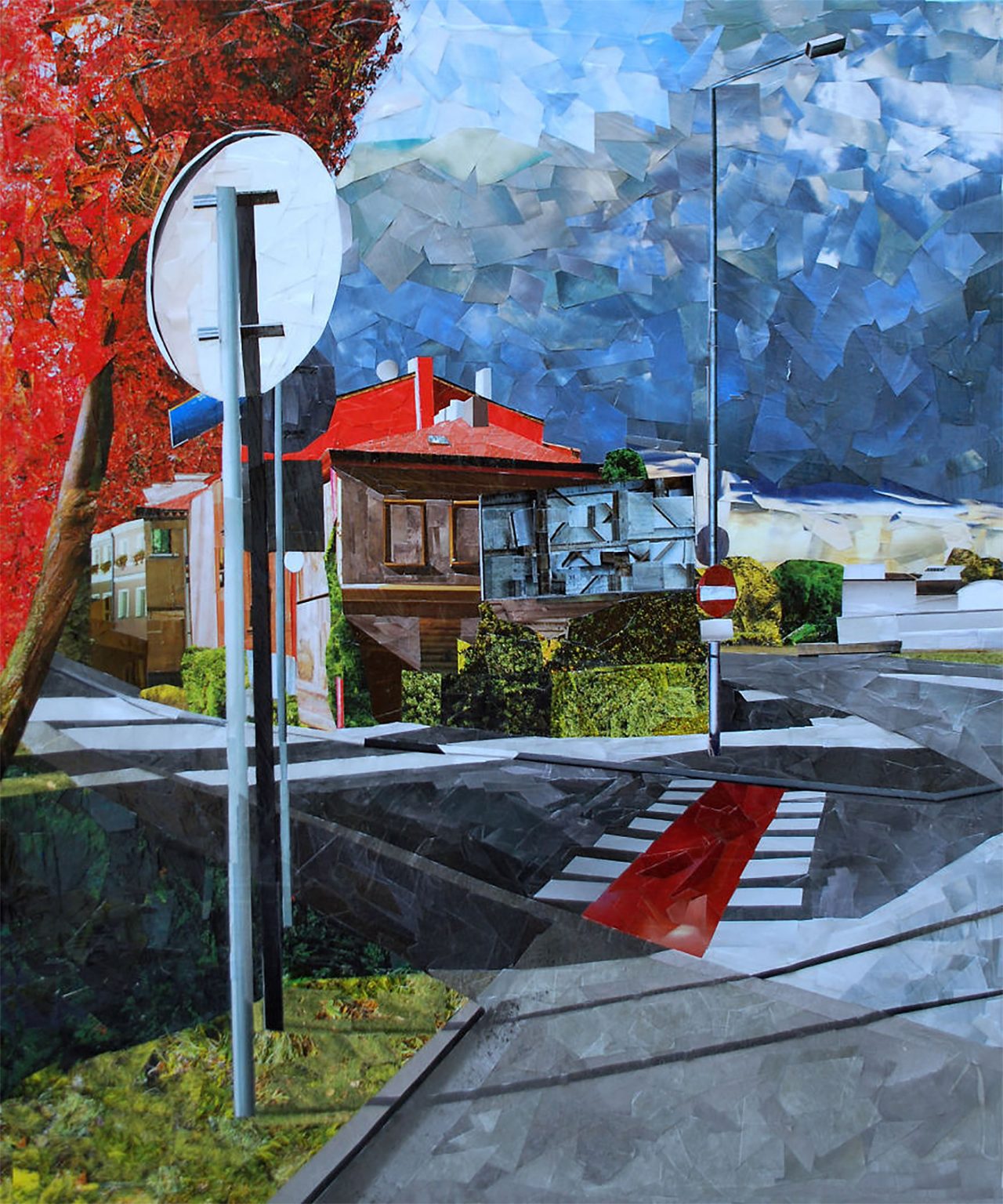 Paper Cityscapes: Collage Paintings by Albin Talik | Daily design ...