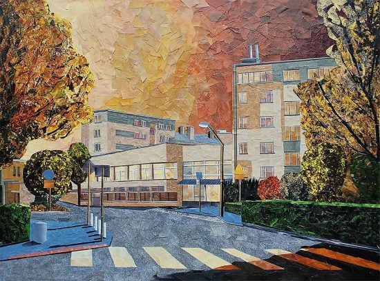 Paper Cityscapes: Collage Paintings by Albin Talik | Daily design ...