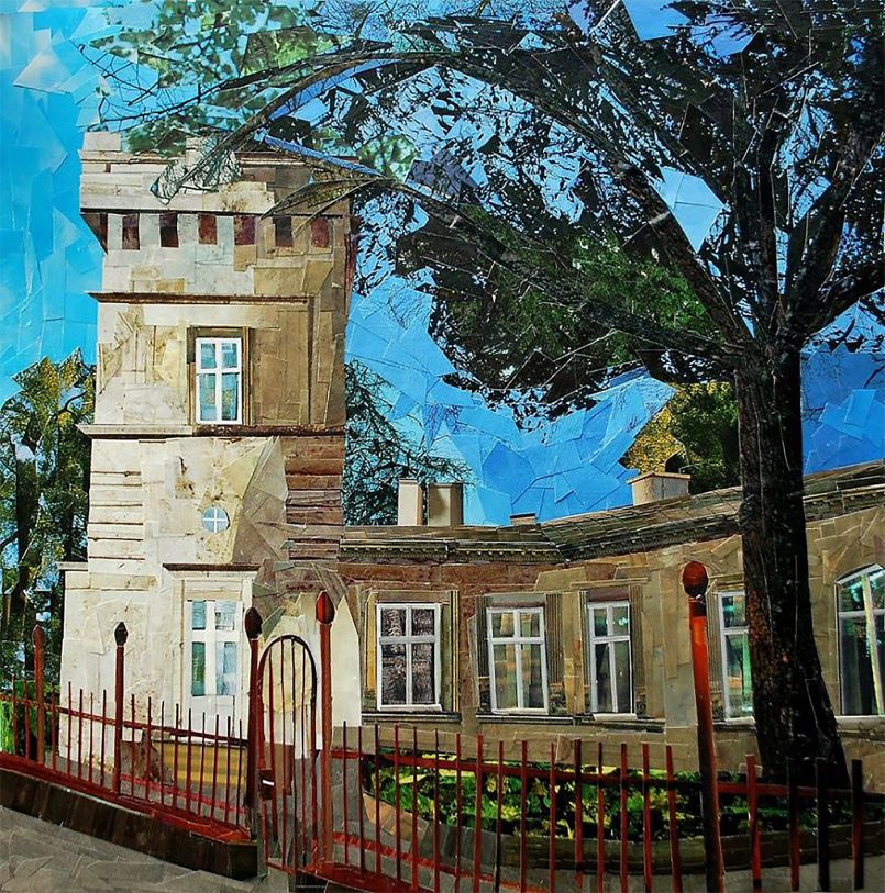 Paper Cityscapes: Collage Paintings by Albin Talik | Daily design ...