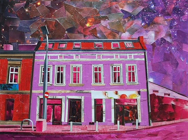 Paper Cityscapes: Collage Paintings by Albin Talik | Daily design ...