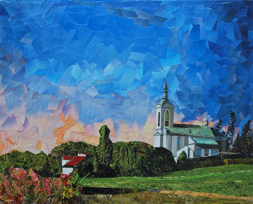 Paper Cityscapes: Collage Paintings by Albin Talik | Daily design ...