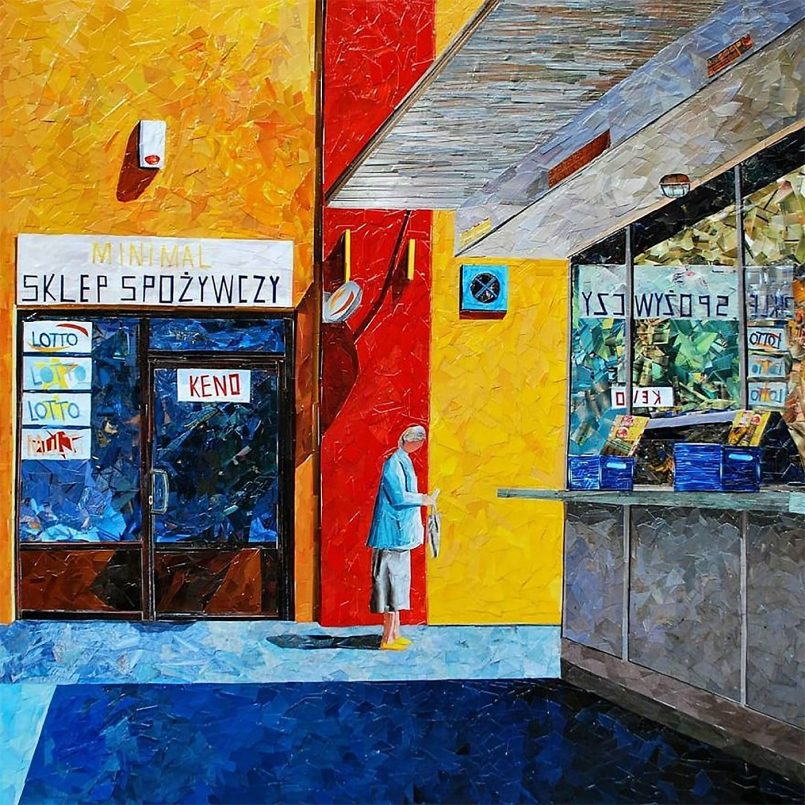 Paper Cityscapes: Collage Paintings by Albin Talik | Daily design ...