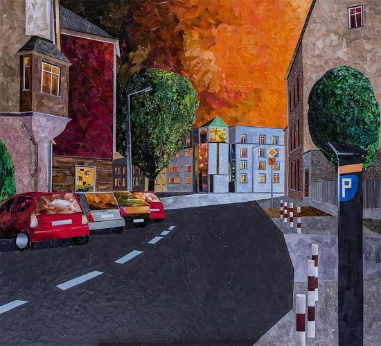 Paper Cityscapes: Collage Paintings by Albin Talik | Daily design ...