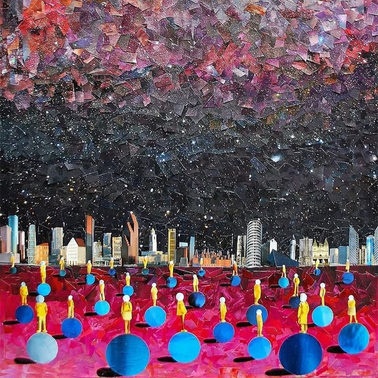 Paper Cityscapes: Collage Paintings by Albin Talik | Daily design ...