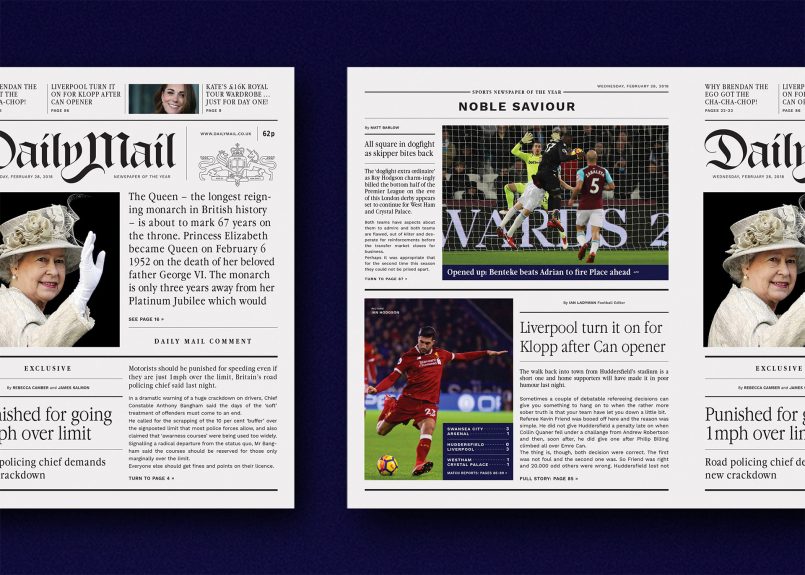 Daily Mail Rebranding Concept by Miklós Kiss | Daily design inspiration ...