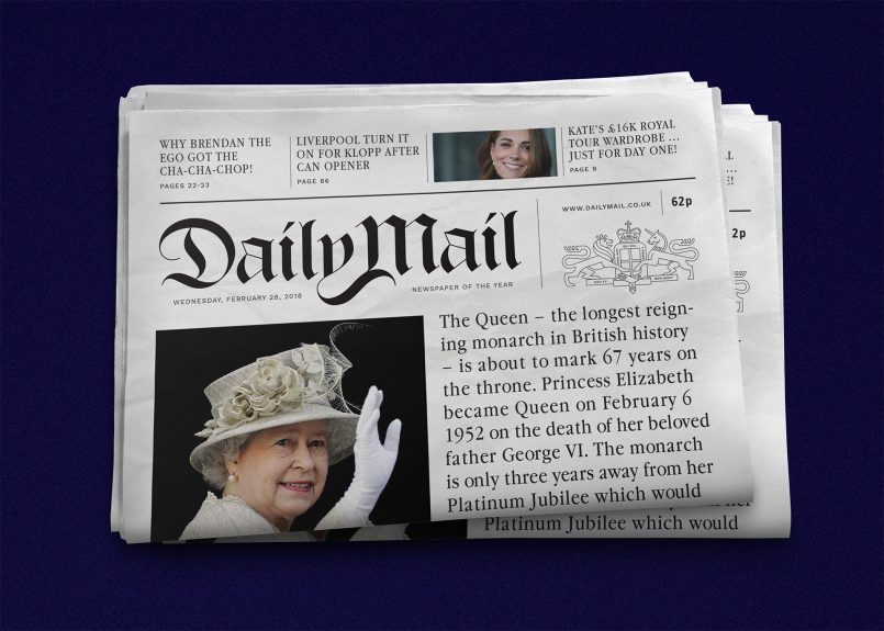 Daily Mail Rebranding Concept by Miklós Kiss | Daily design inspiration ...