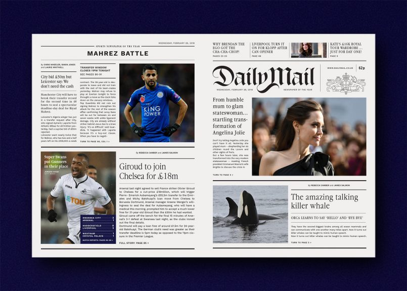 Daily Mail Rebranding Concept by Miklós Kiss | Daily design inspiration ...