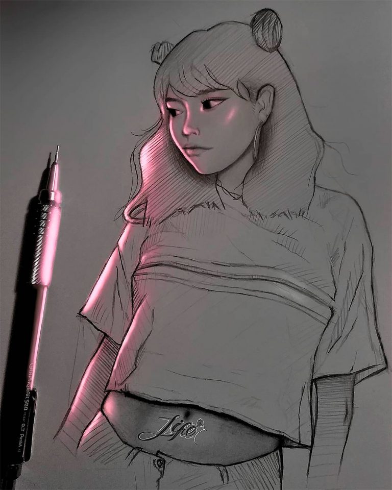 Lit: Fluorescent Pencil Drawings by Enrique Bernal | Daily design ...