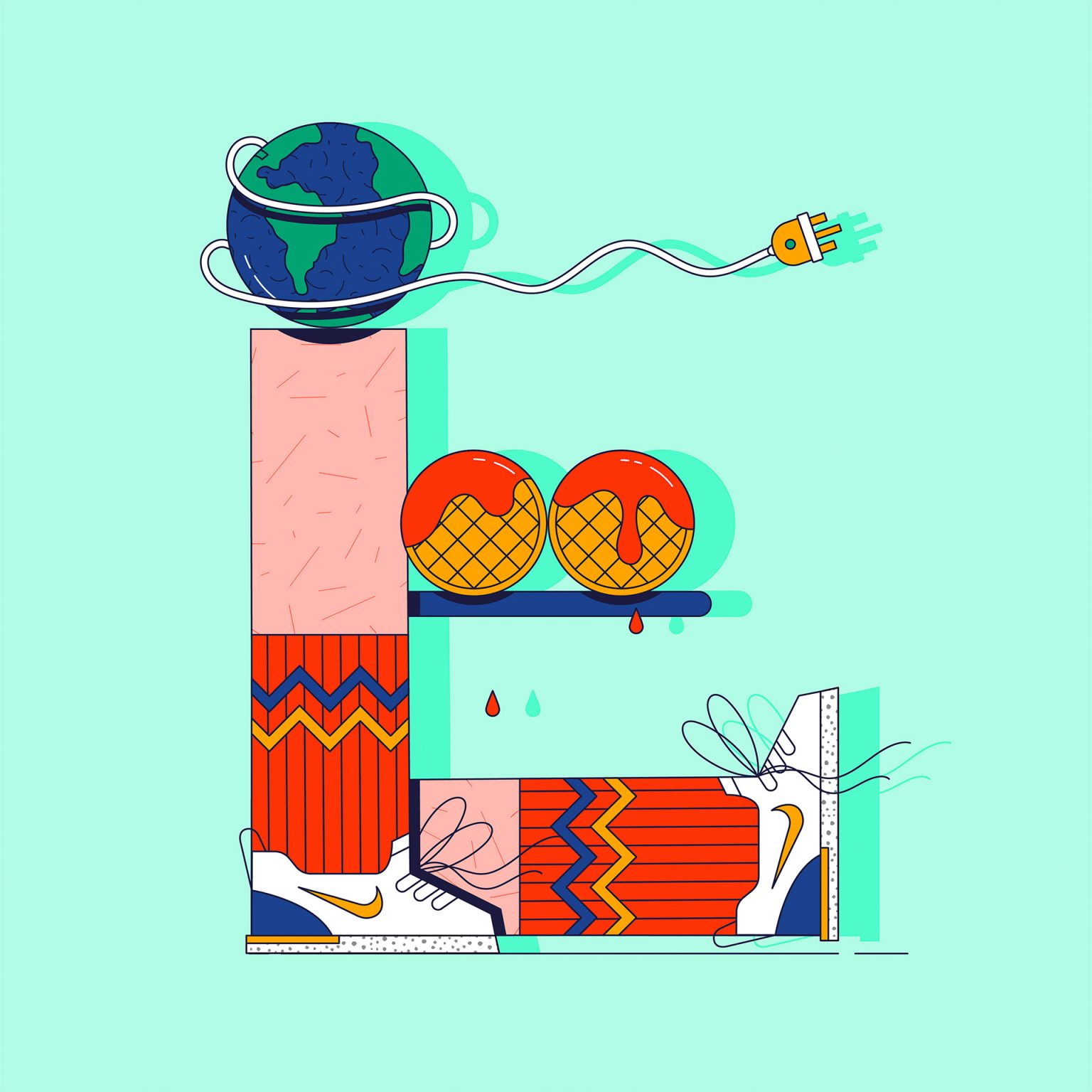 Typographic Illustrations by Mat Voyce | Daily design inspiration for ...