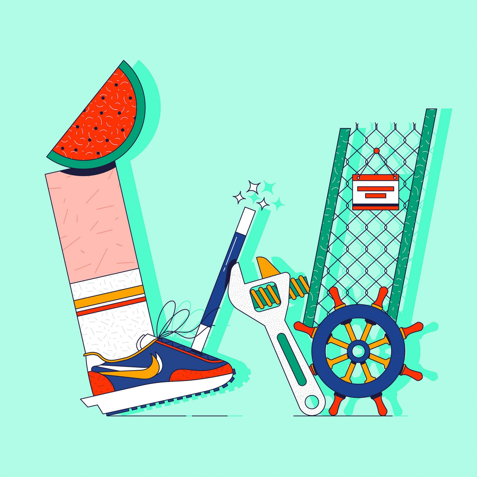 Typographic Illustrations by Mat Voyce | Daily design inspiration for ...