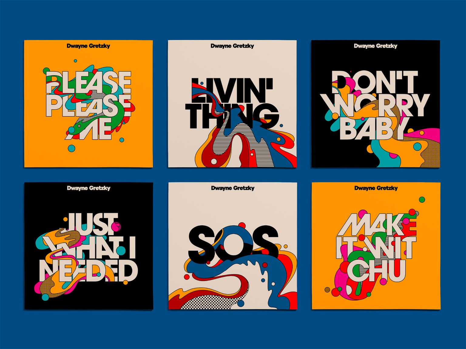 Dwayne Gretzky: Typographic Album Covers by Studio io | Daily design ...