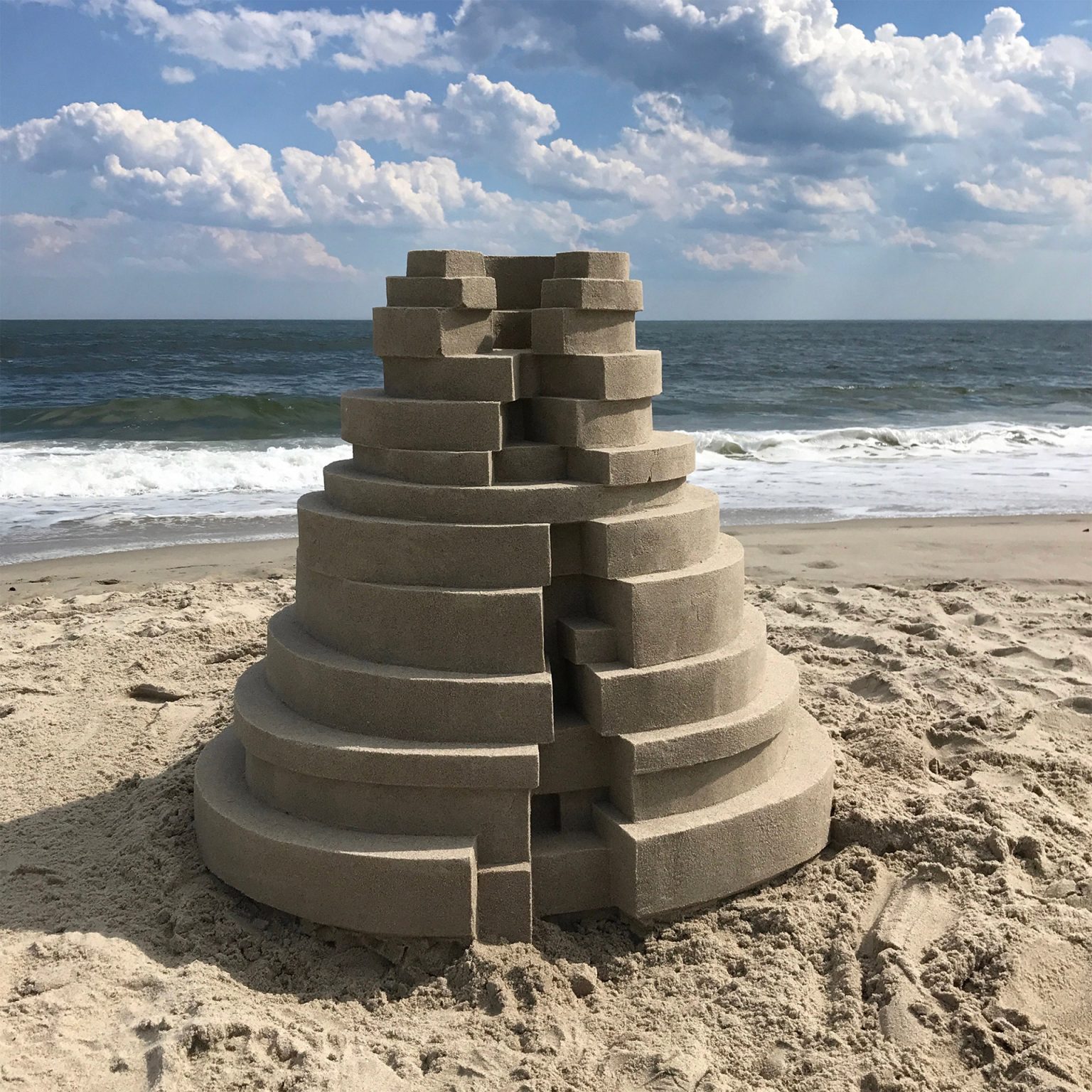 Geometric Sand Sculptures by by Calvin Seibert | Daily design ...