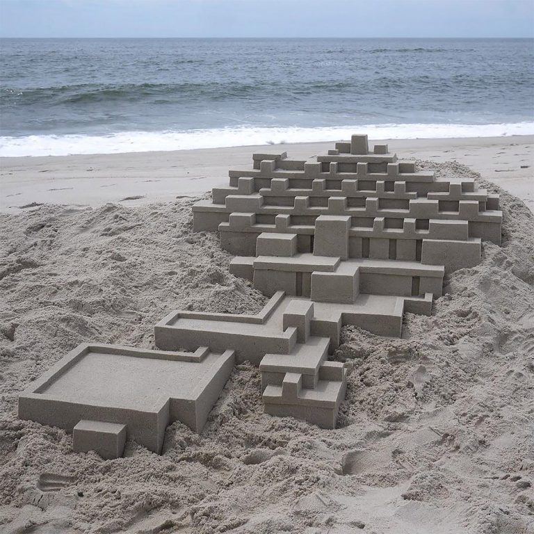 Geometric Sand Sculptures by by Calvin Seibert | Daily design ...