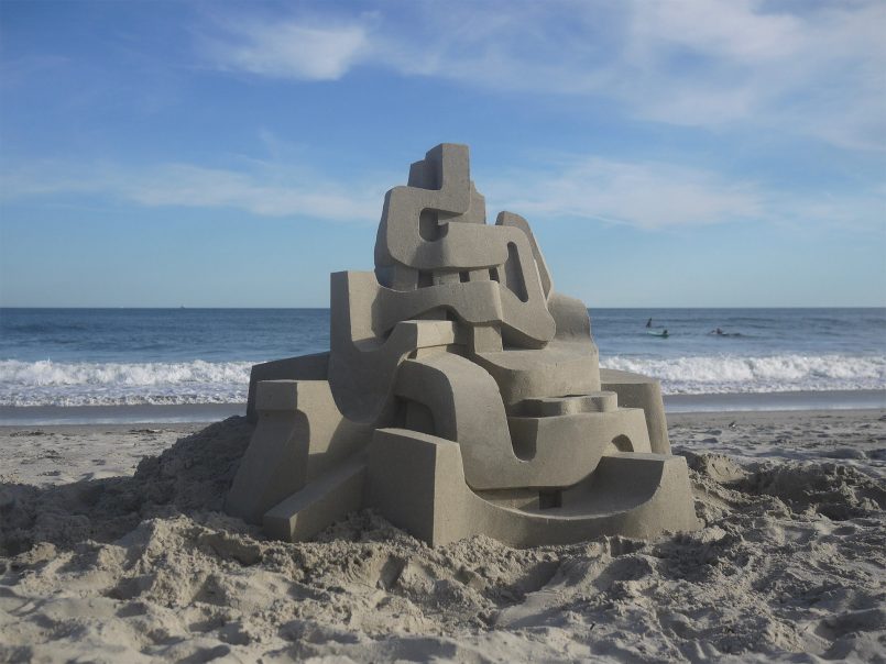 Geometric Sand Sculptures by by Calvin Seibert | Daily design ...