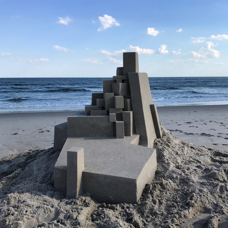 Geometric Sand Sculptures by by Calvin Seibert | Daily design ...