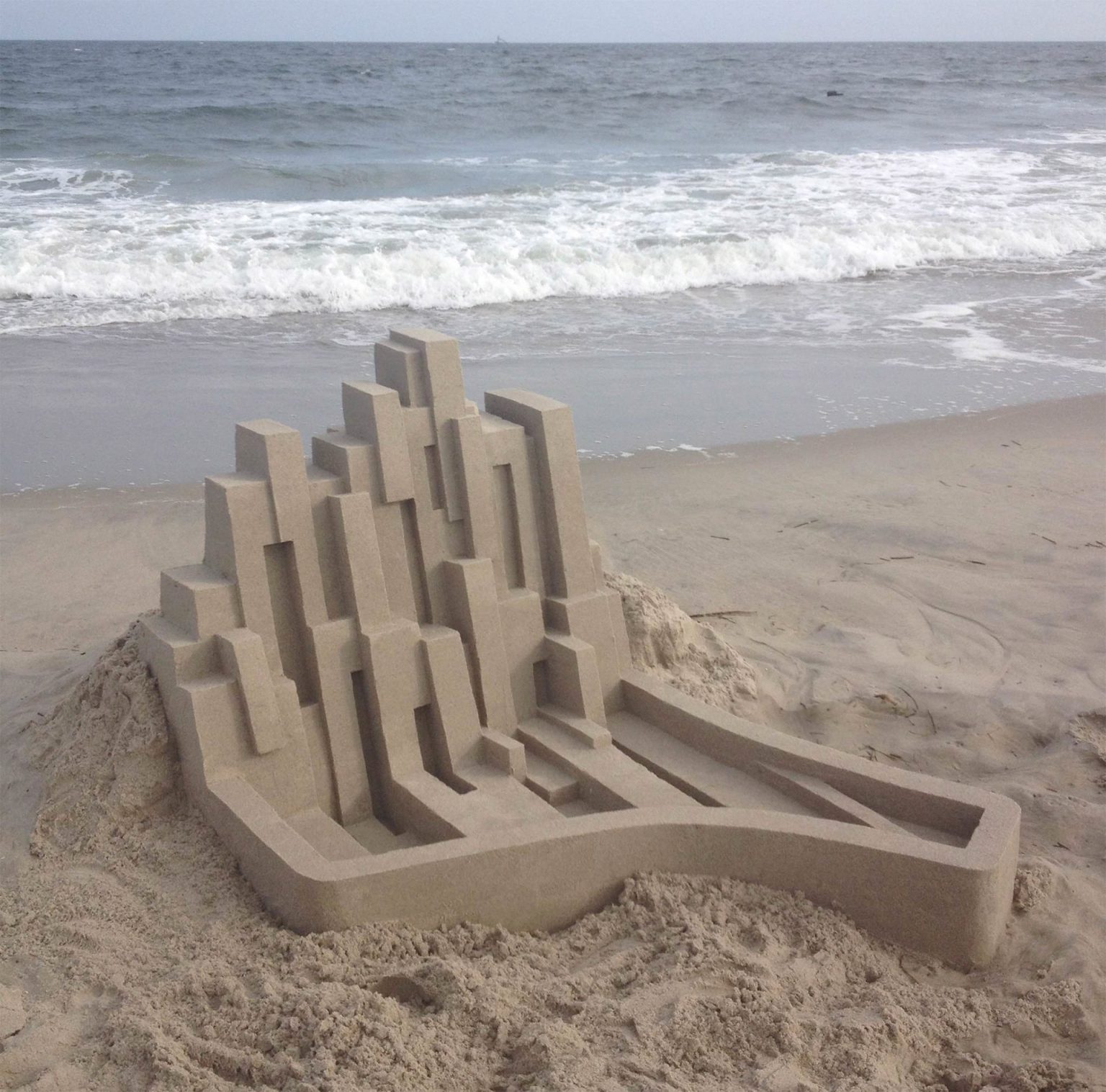 Geometric Sand Sculptures by by Calvin Seibert | Daily design ...