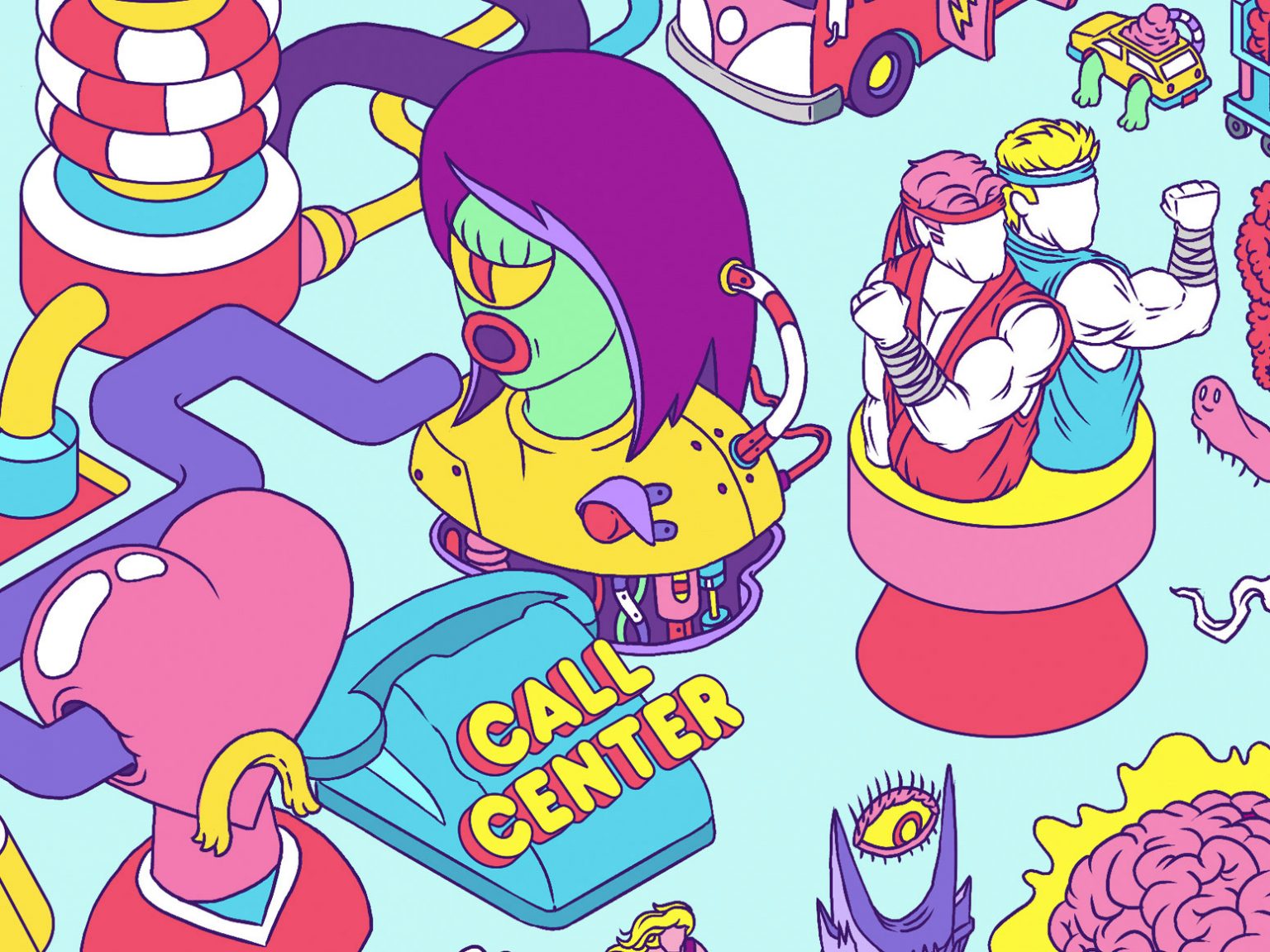 Cool Illustrations & Murals by Dave Arcade | Daily design inspiration ...