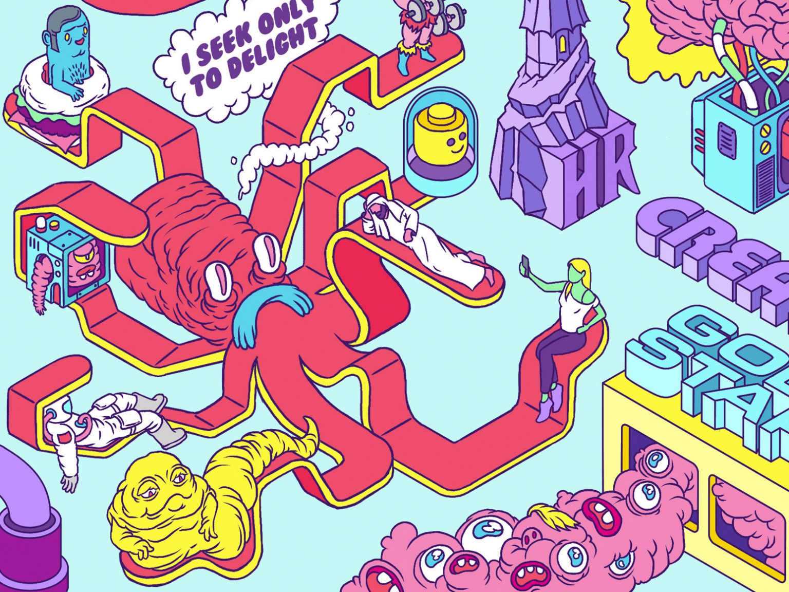 Cool Illustrations & Murals by Dave Arcade | Daily design inspiration ...