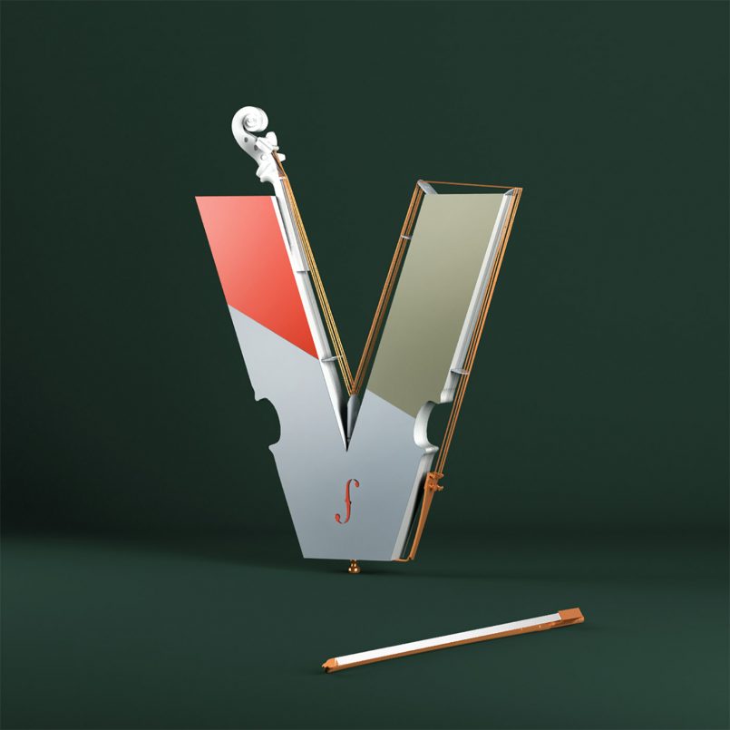 Typographic Musical Instruments by Francisco Cortés | Daily design ...