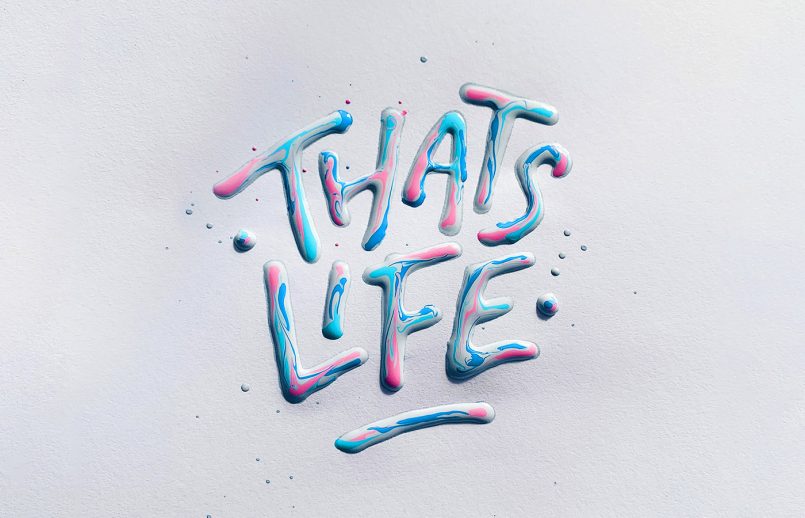 Wet Acrylic Lettering by Gehan Magee | Daily design inspiration for ...