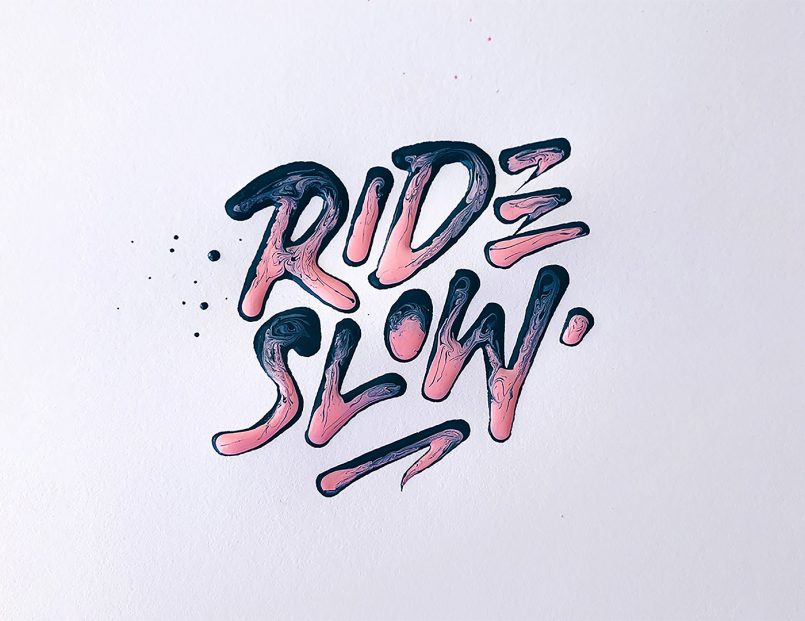 Wet Acrylic Lettering by Gehan Magee | Daily design inspiration for ...