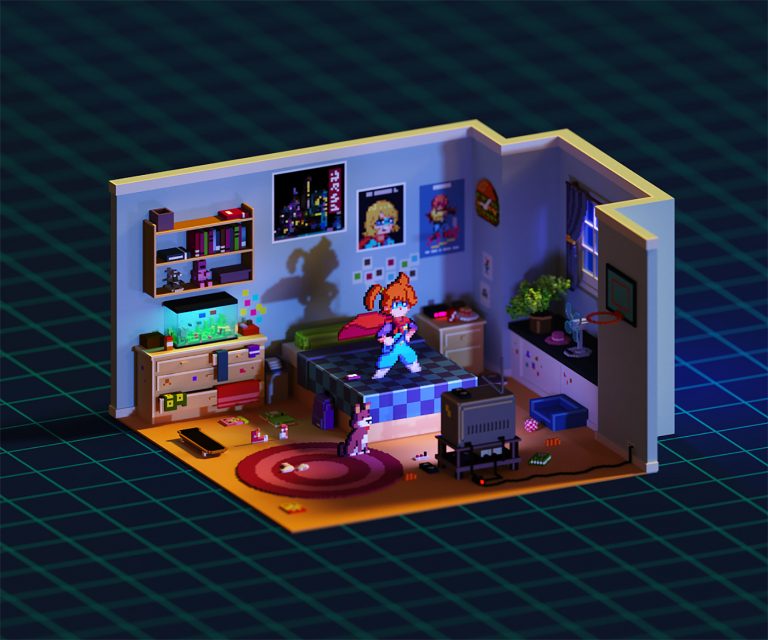 3D Voxel Scenes by RGZNSK | Daily design inspiration for creatives ...