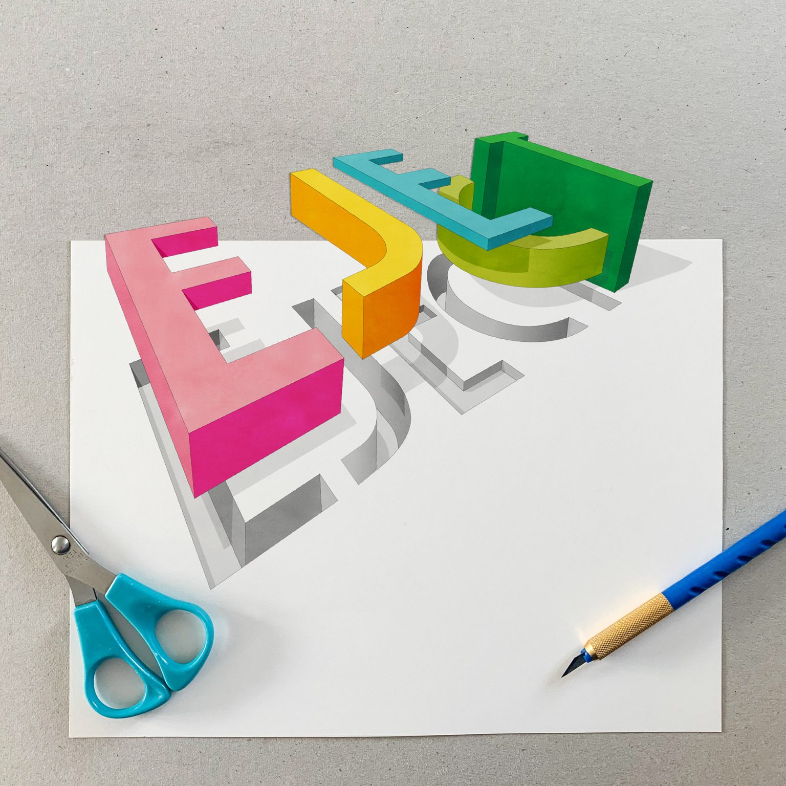 Fantastic Three-Dimensional Lettering by Lex Wilson | Daily design ...