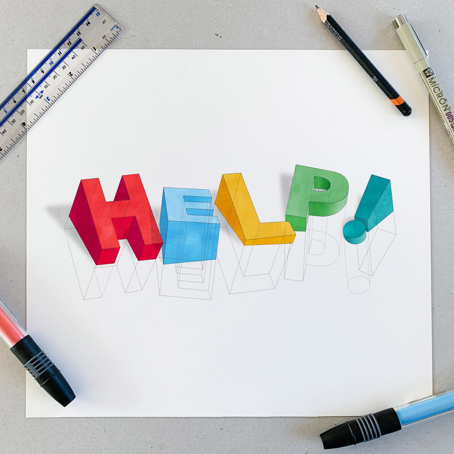 Fantastic Three-Dimensional Lettering by Lex Wilson | Daily design ...