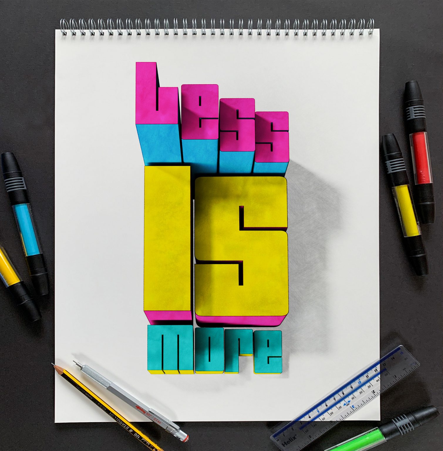 Fantastic Three-Dimensional Lettering by Lex Wilson | Daily design ...