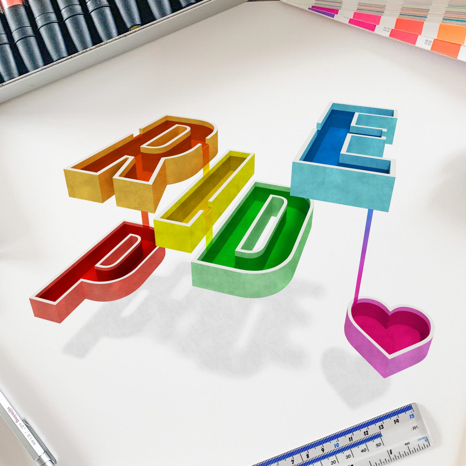 Fantastic Three-Dimensional Lettering by Lex Wilson | Daily design ...