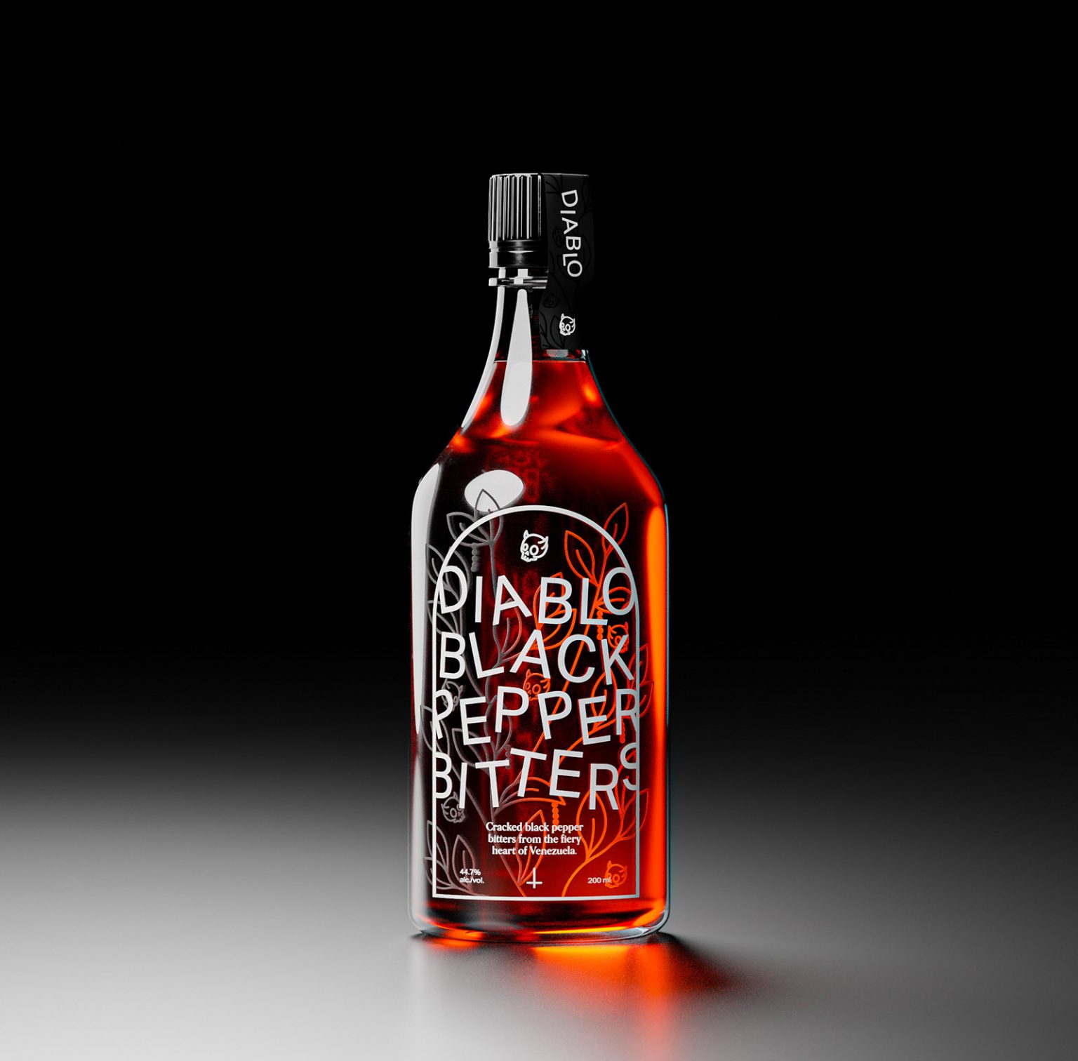 Diablo Black Pepper Bitters Packaging & Branding by Matthew Gilbert ...
