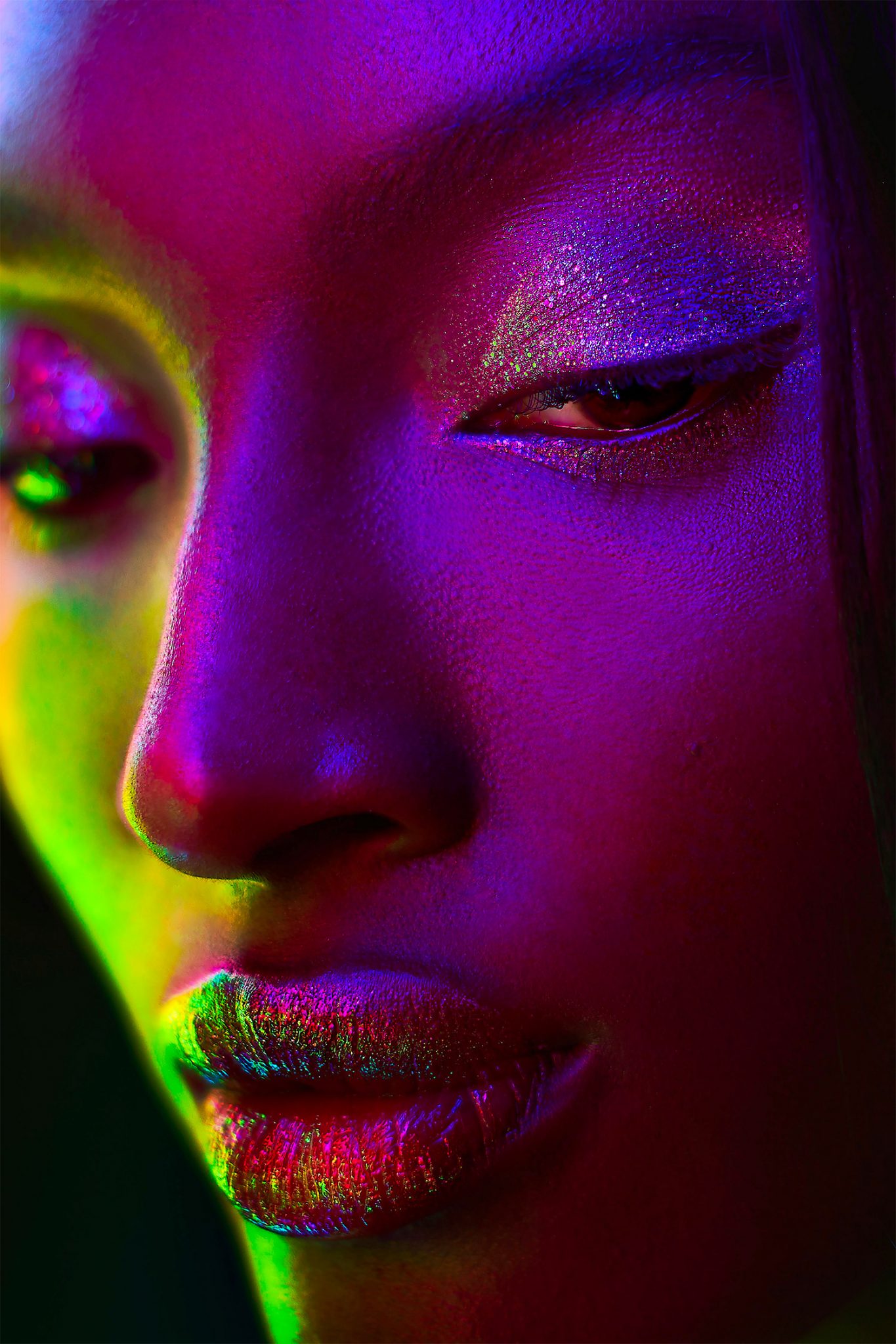 Neon Lights Portraits By Mathew Guido Daily Design Inspiration For