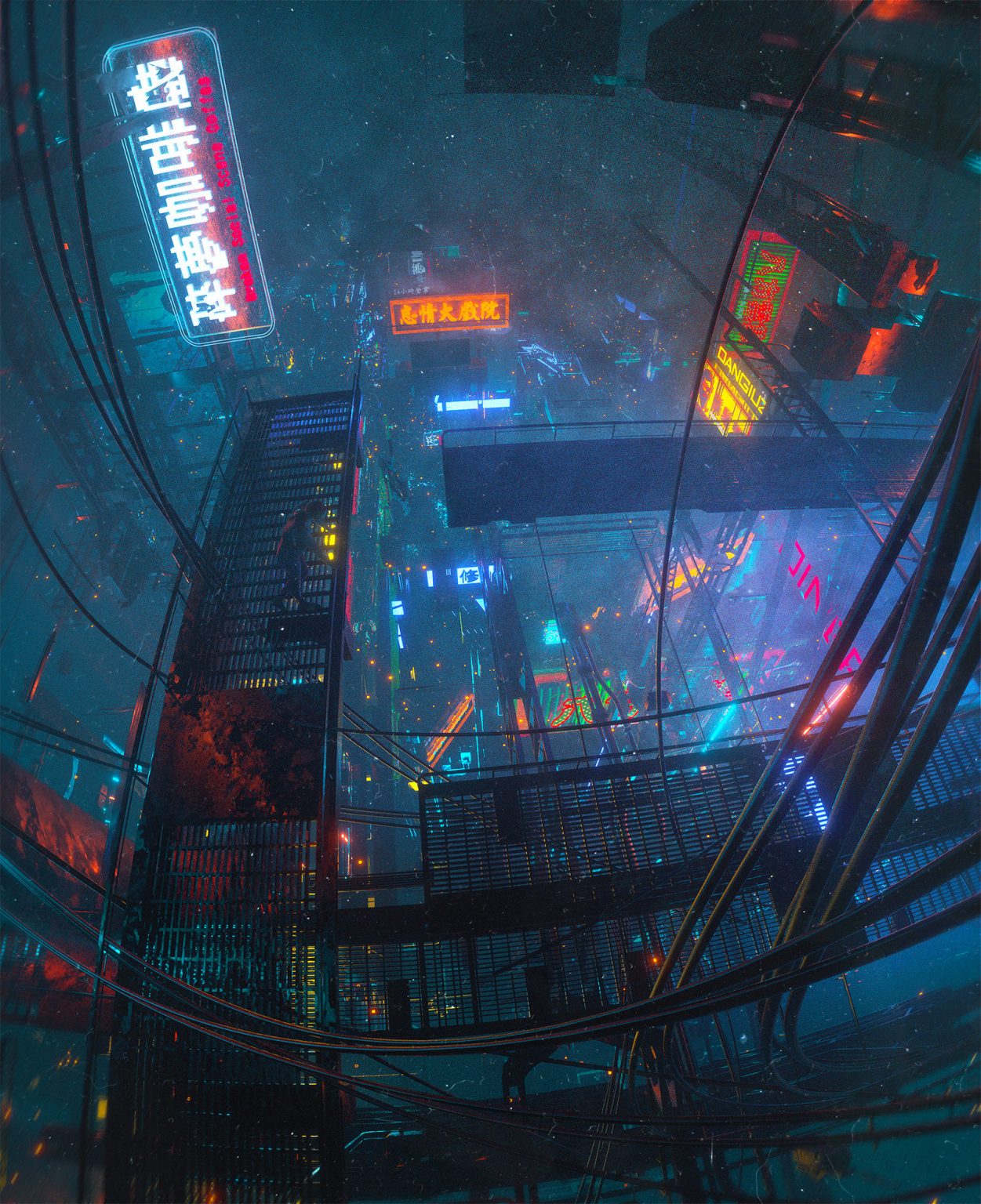 Cyberpunk Illustrations by Dangiuz | Daily design inspiration for ...
