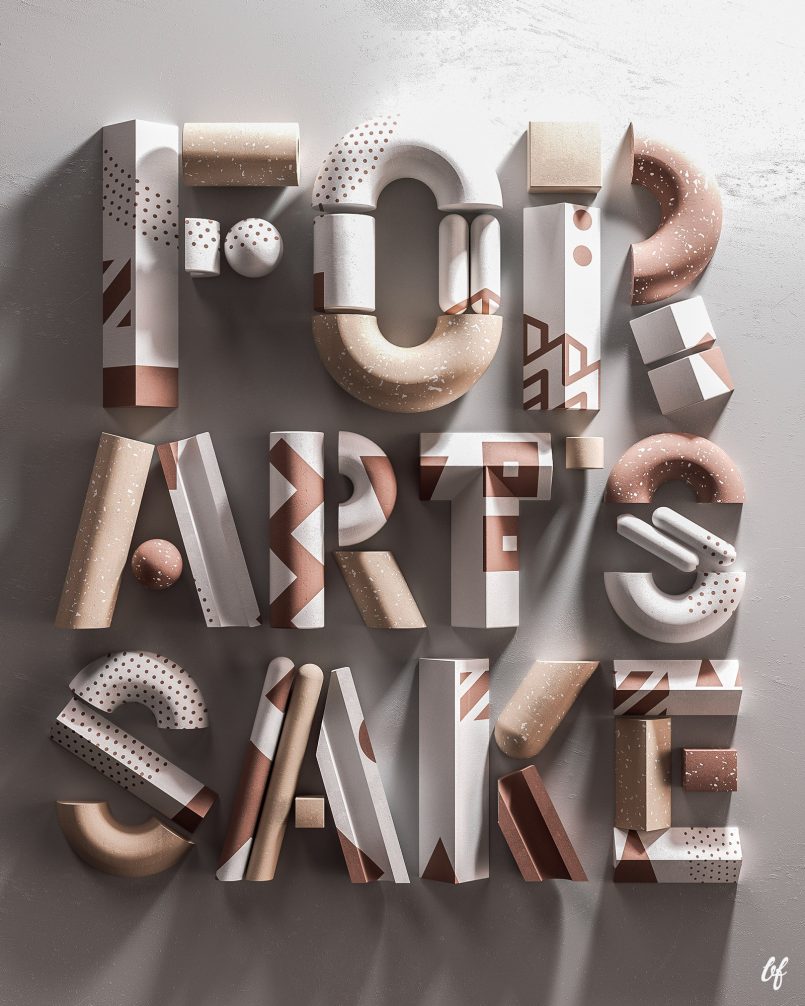 Experimental 3D Typography by Ben Fearnley | Daily design inspiration ...