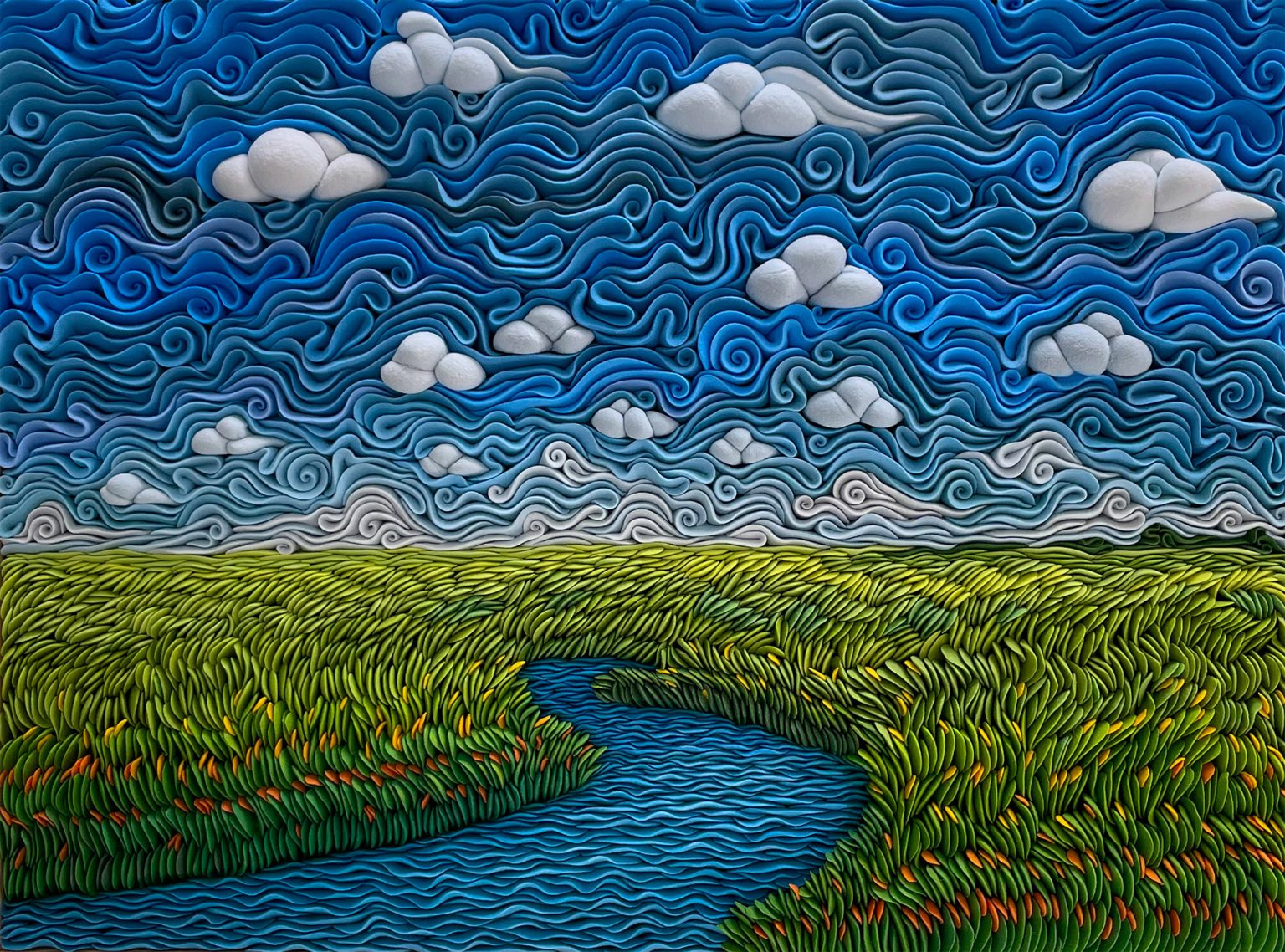 Wavy Landscape Artworks by Alisa Lariushkina | Daily design inspiration ...