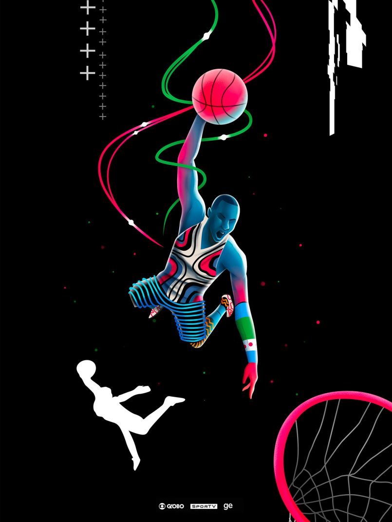 Colorful Sports Illustrations by Leo Natsume | Daily design inspiration ...