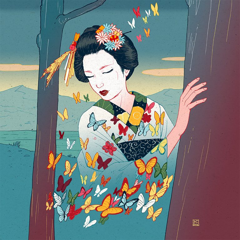 Japan-inspired Illustrations by Nicolas Castell | Daily design ...