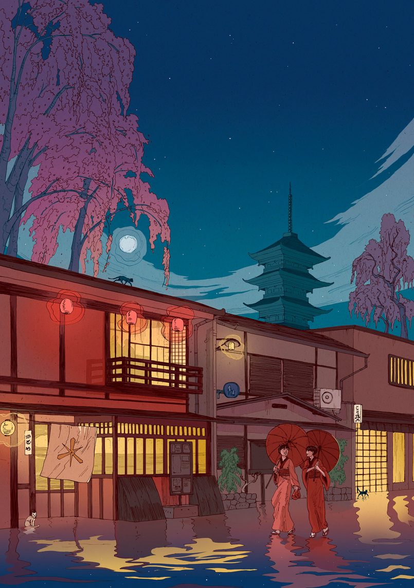 Japan-inspired Illustrations by Nicolas Castell | Daily design ...